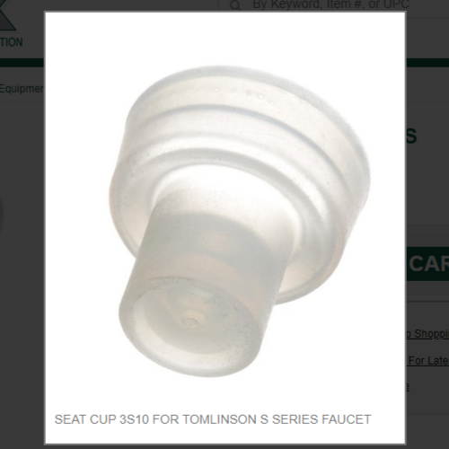SEAT CUP 3S10 FOR TOMLINSON S SERIES FAUCET, # 1918304 | eBay