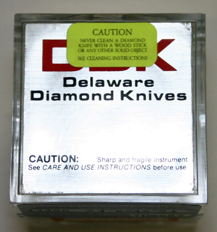 DELAWARE DIAMOND KNIFE FOR ULTRAMICROTOMY TYPE SU 4.5MM LENGTH 45 ...