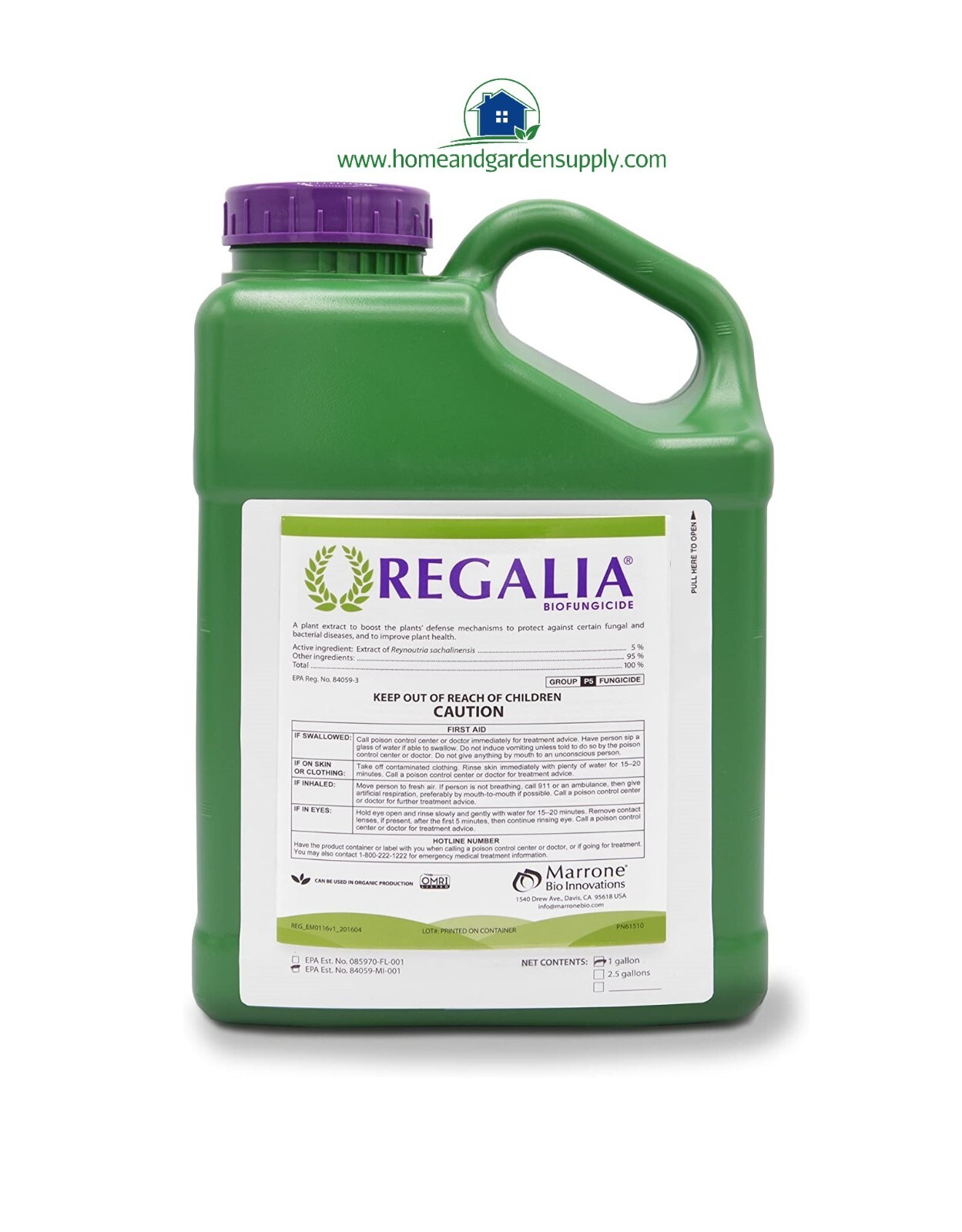 Regalia CG Biofungicide - Prevent & Control Plant Disease 128 fl oz ...