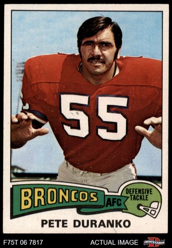 1975 Topps #187 Pete Duranko Broncos Notre Dame 6.5 - EX/MT+ | eBay