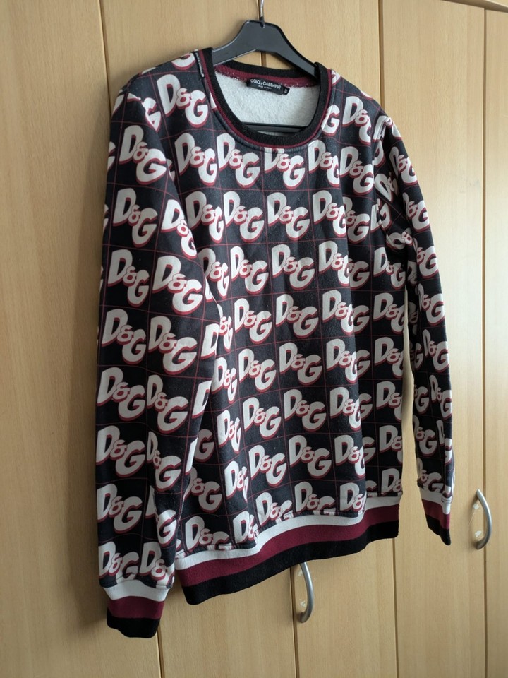 Vintage dolce & Gabbana Mens D&G Logo Warm Sweater Jumper Size ITA 50 ...