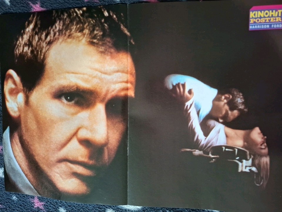 Harrison Ford, Steven Spielberg,Poster from German magazine Kinohit in ...