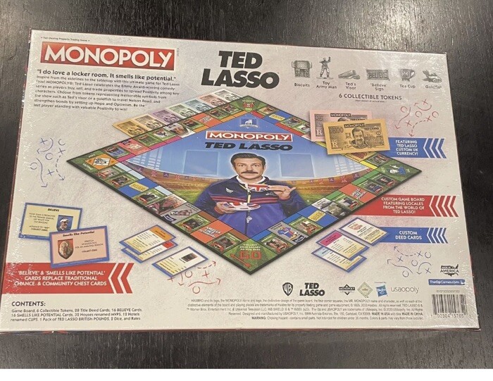 Ted Lasso Monopoly Game NEW AFC Richmond Jason Sudeikis Tv Show Game ...