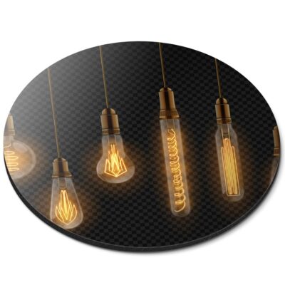 Round Mouse Mat Edison Bulbs Incandescent Lamps Bulb #50805 | eBay UK
