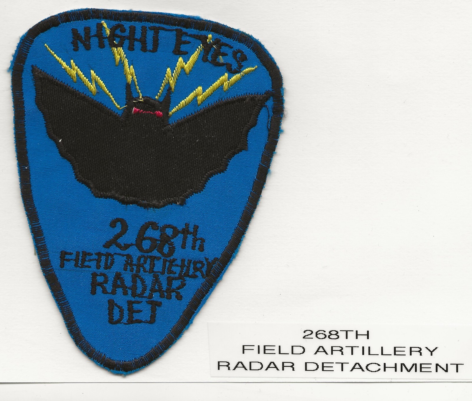 Vietnamese Made 268th Field Artillery Regiment Radar Detachment Pocket ...