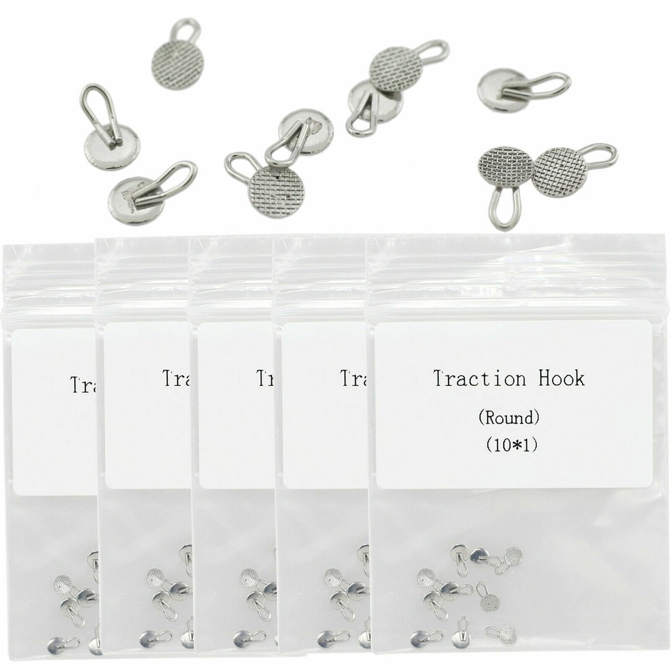 10x Dental Orthodontic Caplin Hook Traction Bondable Lingual Button ...