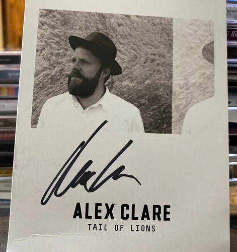 Autographed Tail Of Lions by Alex Clare (signed Art card And CD, 2017 ...