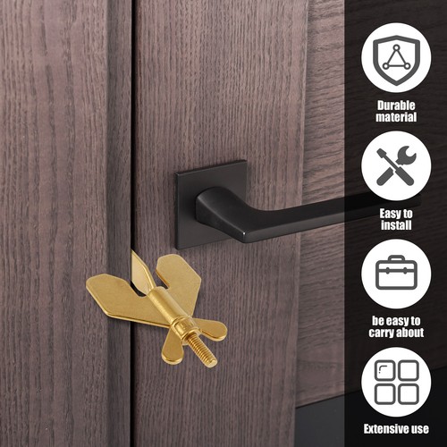 Portable Door Lock Stainless Steel Privacy Extra Security Lock Anti ...