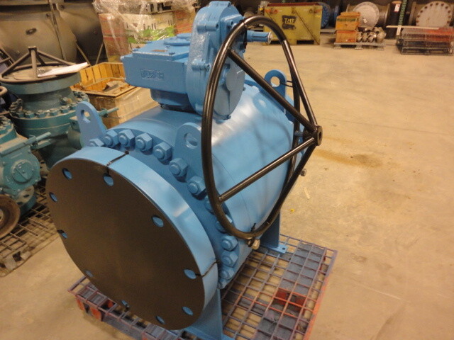 Ball Valve 16" 600 RF Flanged Full Port Trunnion Gear Operated GVS Fig ...