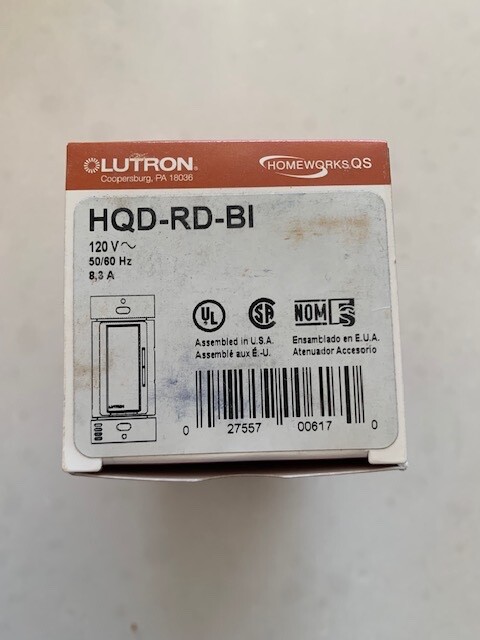 Lutron Homeworks QS HQD-RD-BI Remote Switch - HQD RD - Biscuit - for ...