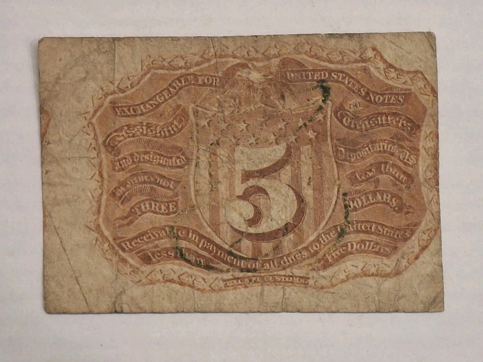 2nd Issue 5 Cent Fractional Currency Note | eBay