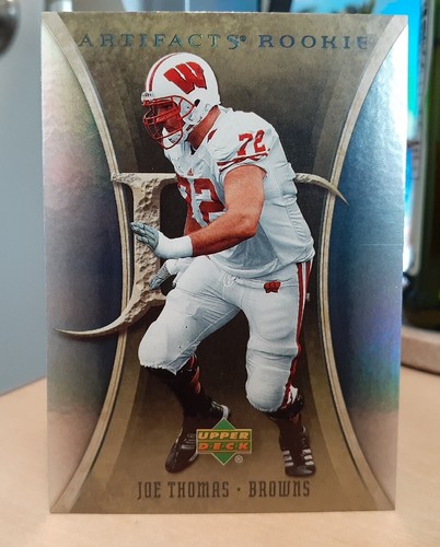 2007 JOE THOMAS UD ARTIFACTS #176 ROOKIE RC CLEVELAND BROWNS WISCONSIN ...