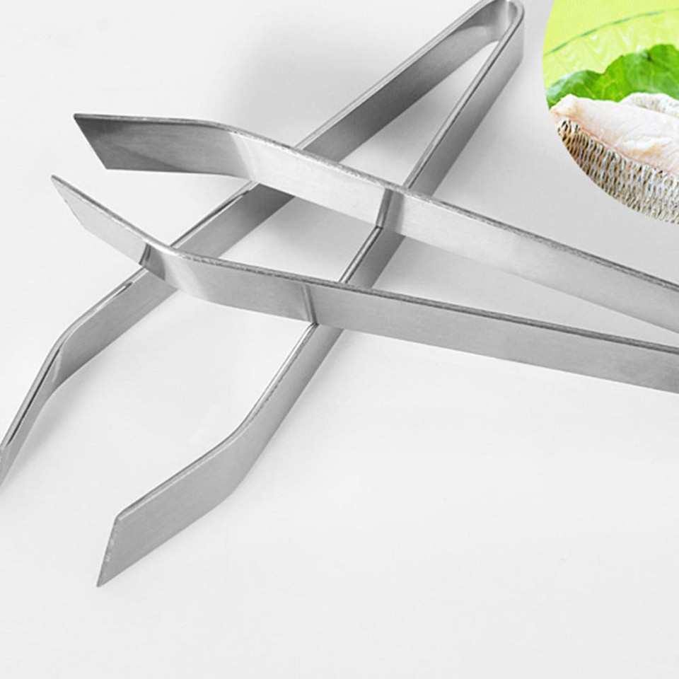 4 Pcs Fishbone Clamp Hair Plucker Pointed Tweezers Precision Remover | eBay