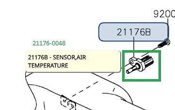 Kawasaki OEM Air Temperature Sensor 21176-0048 | eBay