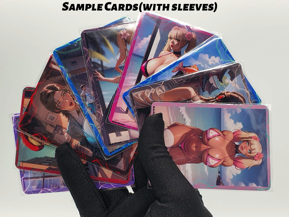 WAIFU SET, Choose Your BUNDLE x 5 Cards, Custom Art Card, Sexy, Waifu Cards | eBay