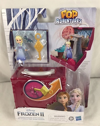 DISNEY FROZEN 2 POP UP ADVENTURES ENCHANTED FOREST SET ELSA DOLL, BRUNI ...