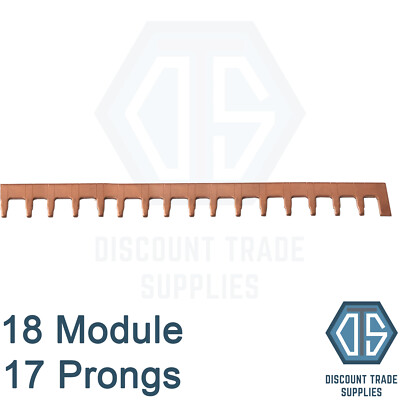 100A Copper Busbar for Domestic Consumer Unit Busbar Boards 18 Module ...