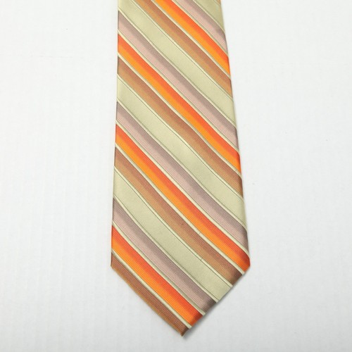 Phat Farm Tie Gold Orange Beige Stripes 4"x 58-1/2" | eBay