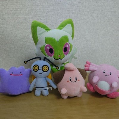 Pokemon Plush Lot Sprigatito Ditto Clefable Chansey Minior | eBay