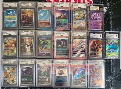 Pokémon Graded Slab Lot of 19 AGS CGC 9-10 GEM MINT PRISTINE (17 Jpn ...