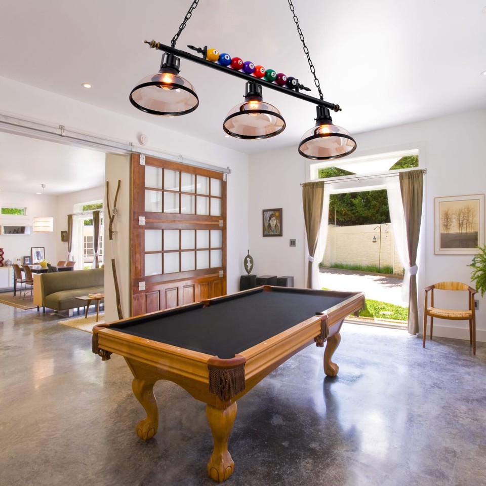 Pool Table Pendant Light Adjustable Billiard Lights Hanging Lighting ...