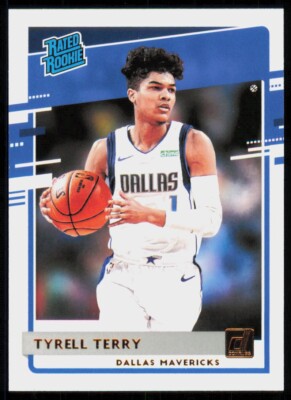 2020-21 Panini Donruss Rated Tyrell Terry Rookie Dallas Mavericks #216 ...