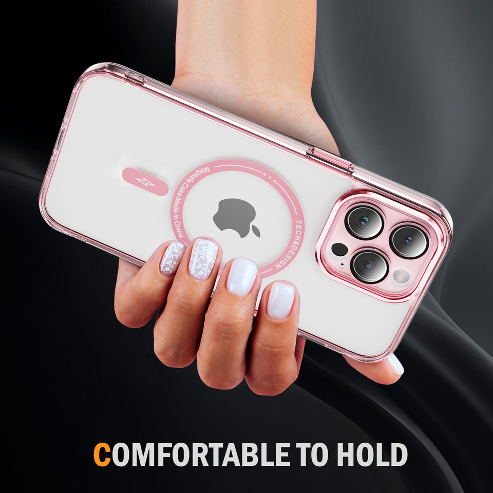 CLEAR Shockproof Pink Phone Case For iPhone 15 14 13 12 11 Pro Max 15 ...