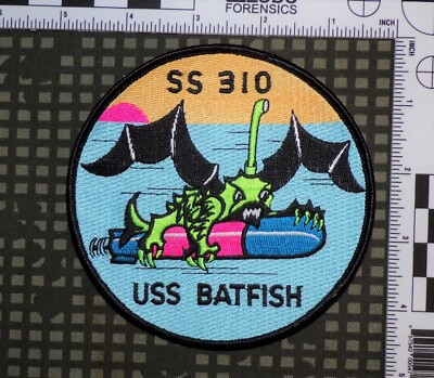 US Navy USS Batfish SS 310 Submarine Embroidered Full Color Patch | eBay