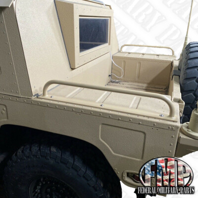 Military Mini Side Grab Rails Pair Wheel Well Mounted, fits HUMVEE Raw ...