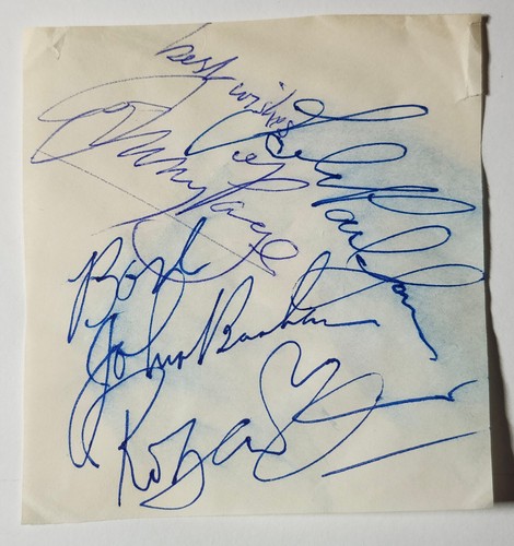 LED ZEPPELIN signed John Bonham signed cut FULL ORIGIONAL LINEUP | eBay