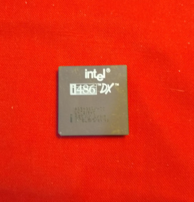 Intel 486DX-33 A80486DX-33 SX810 Socket 3 i486 486DX 33 MHz Rare ...