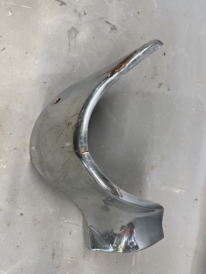 1956 Chevy BelAir 210 150 Chrome Back Bumper Bar End Rear Left Bel Air ...