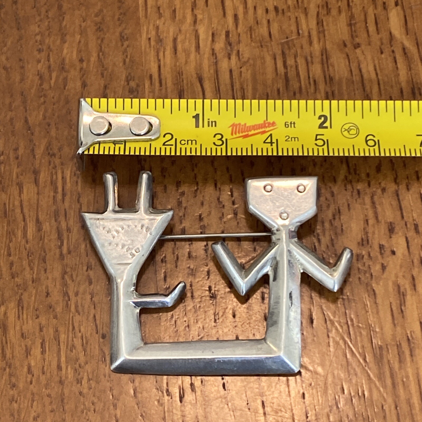 Patrick Yellowhorse Navajo large rainbow Yei Brooch s… - Gem