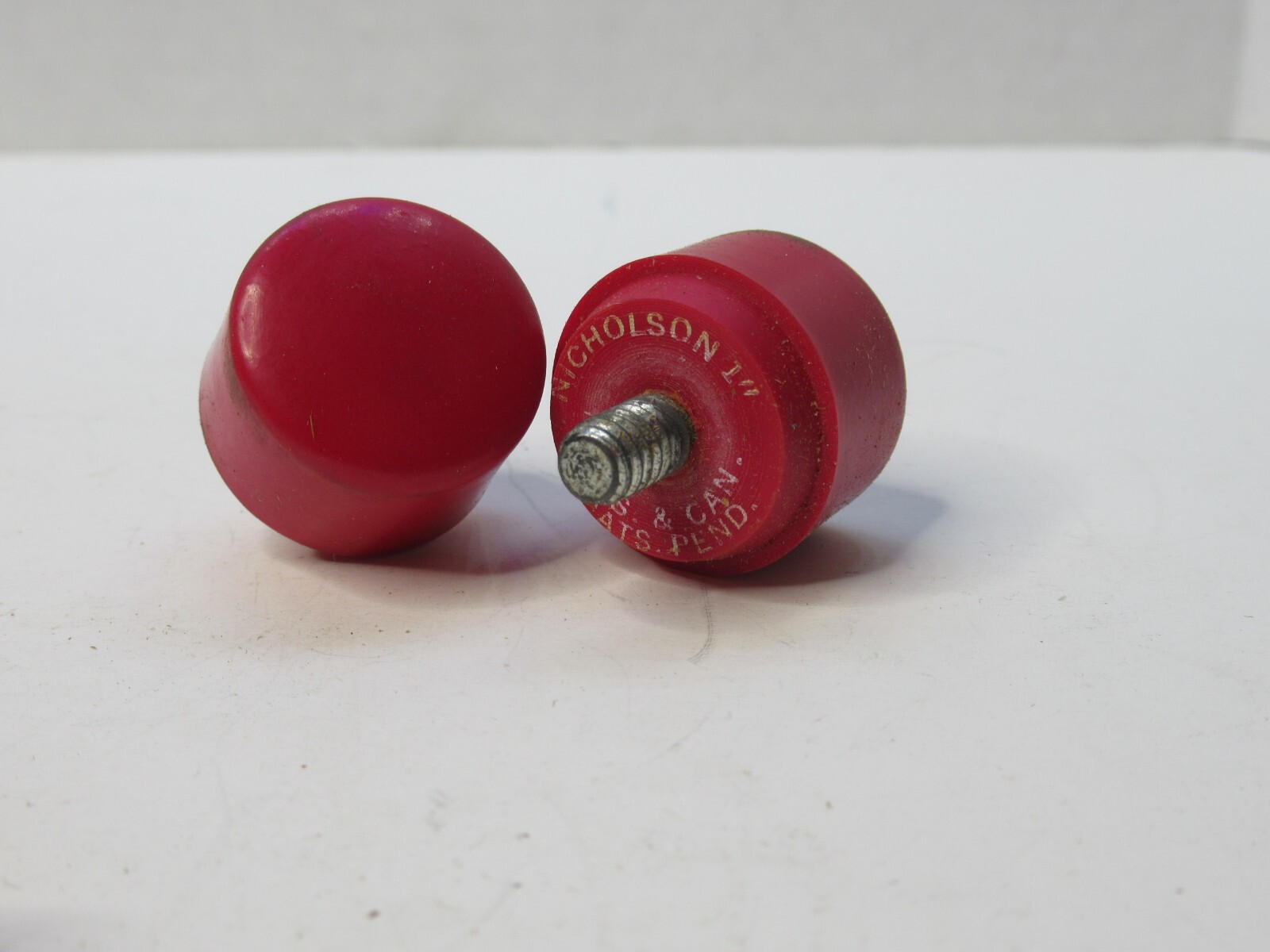 (NEW - Pair) NICHOLSON Red 1" Hammer Faces | eBay