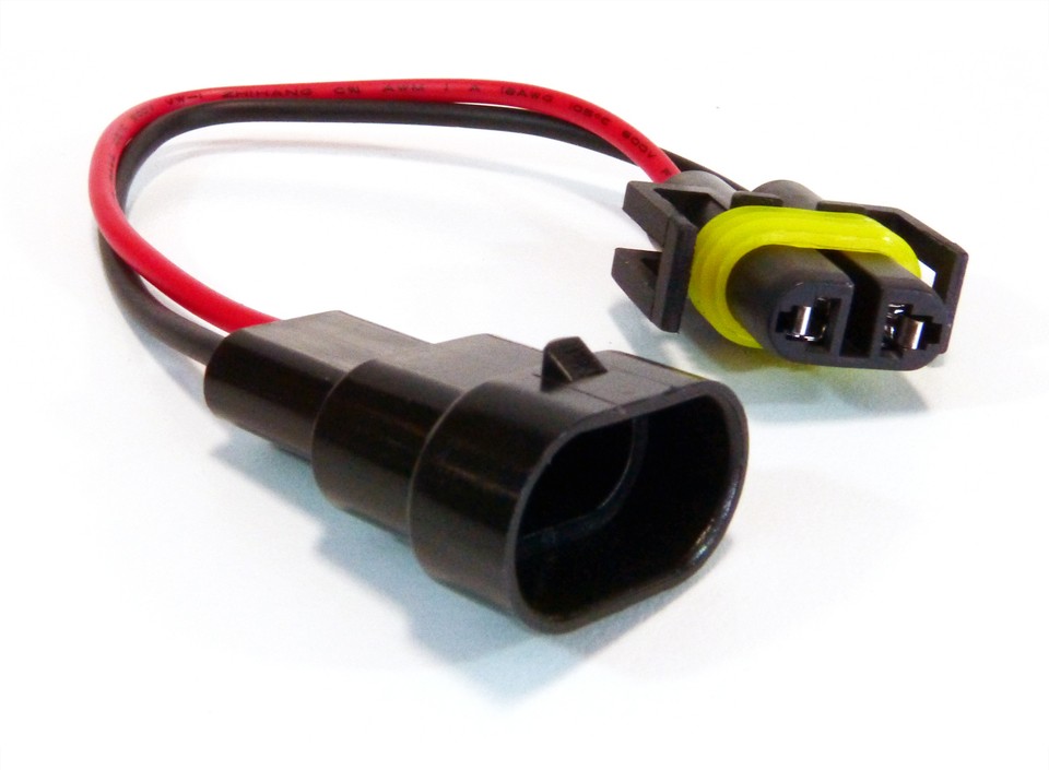 2 9006 to H11 Wiring Harness Xenon HID Headlight Fog Conversion Fuse ...