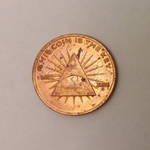 Seeing Eye This Coin Is The Key I Know 2005 Souvenir Coin Token 19mm | eBay