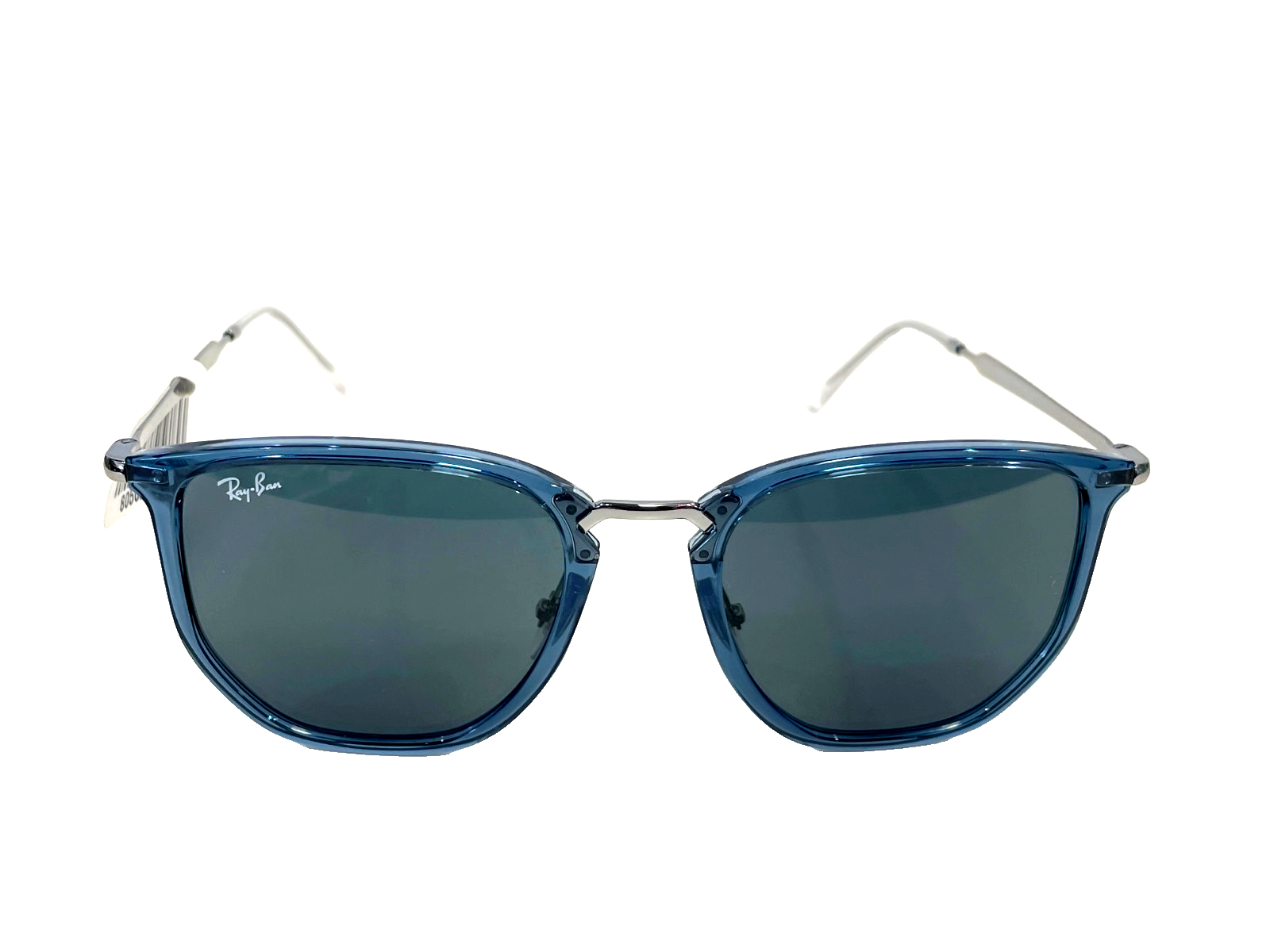 New RAY-BAN Sunglasses RB 4451 6803/R5 53-20 145 Blue & Silver Frame ...