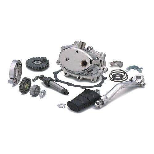 Pedal Start Kit 4 Speed BIG TWIN, Polished Aluminum, for HARLEY ...