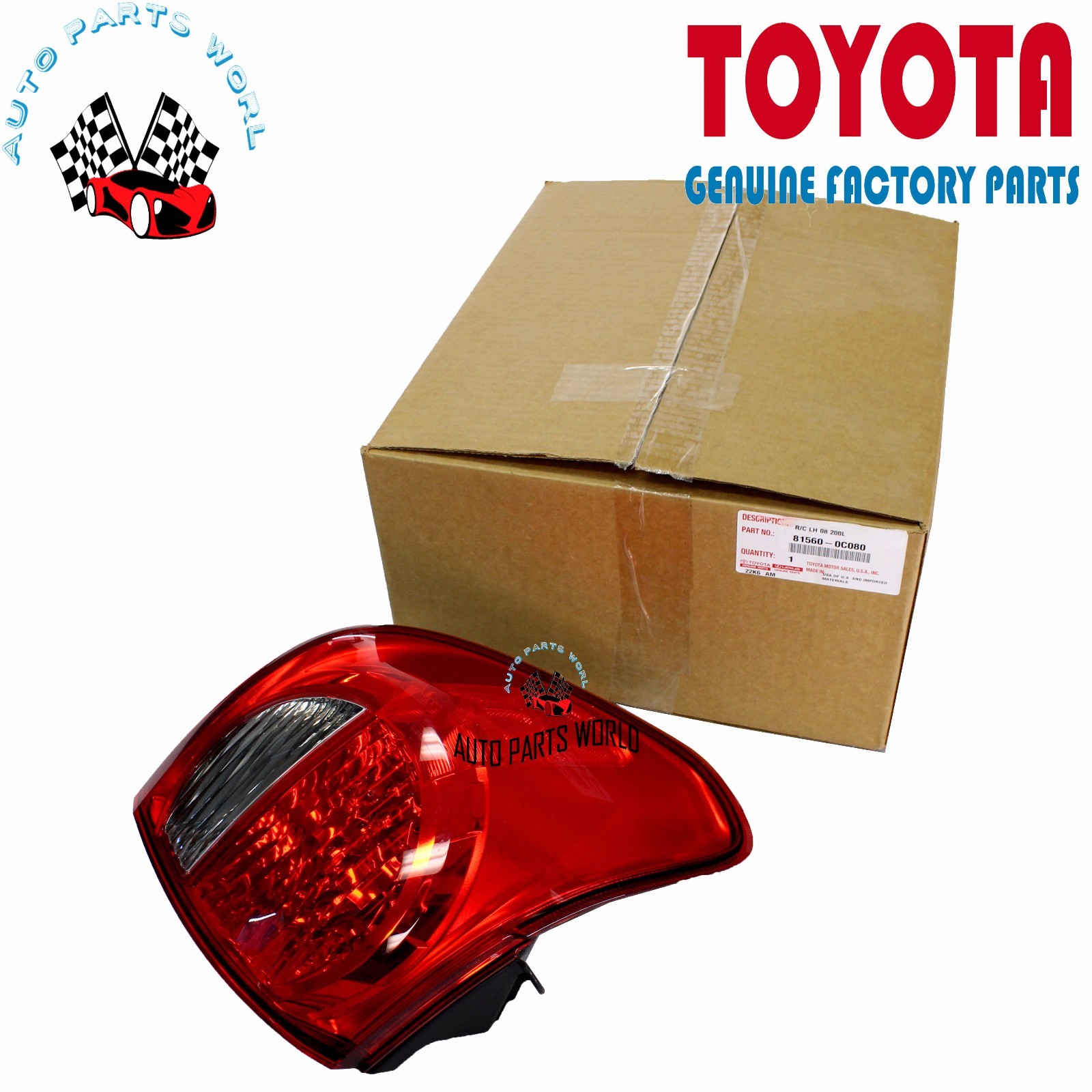GENUINE TOYOTA 08-17 SEQUOIA LEFT DRIVER SIDE OUTER TAIL LIGHT LAMP ...