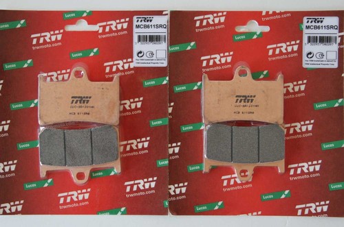 2x TRW MCB611TRQ ( Srq ) Sinter Racing Brake Pads Front Yamaha R1 RN32 ...