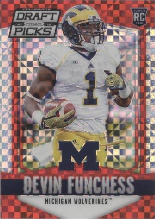 2015 Panini Prizm Collegiate Draft Picks - Devin Funchess #115 Red ...