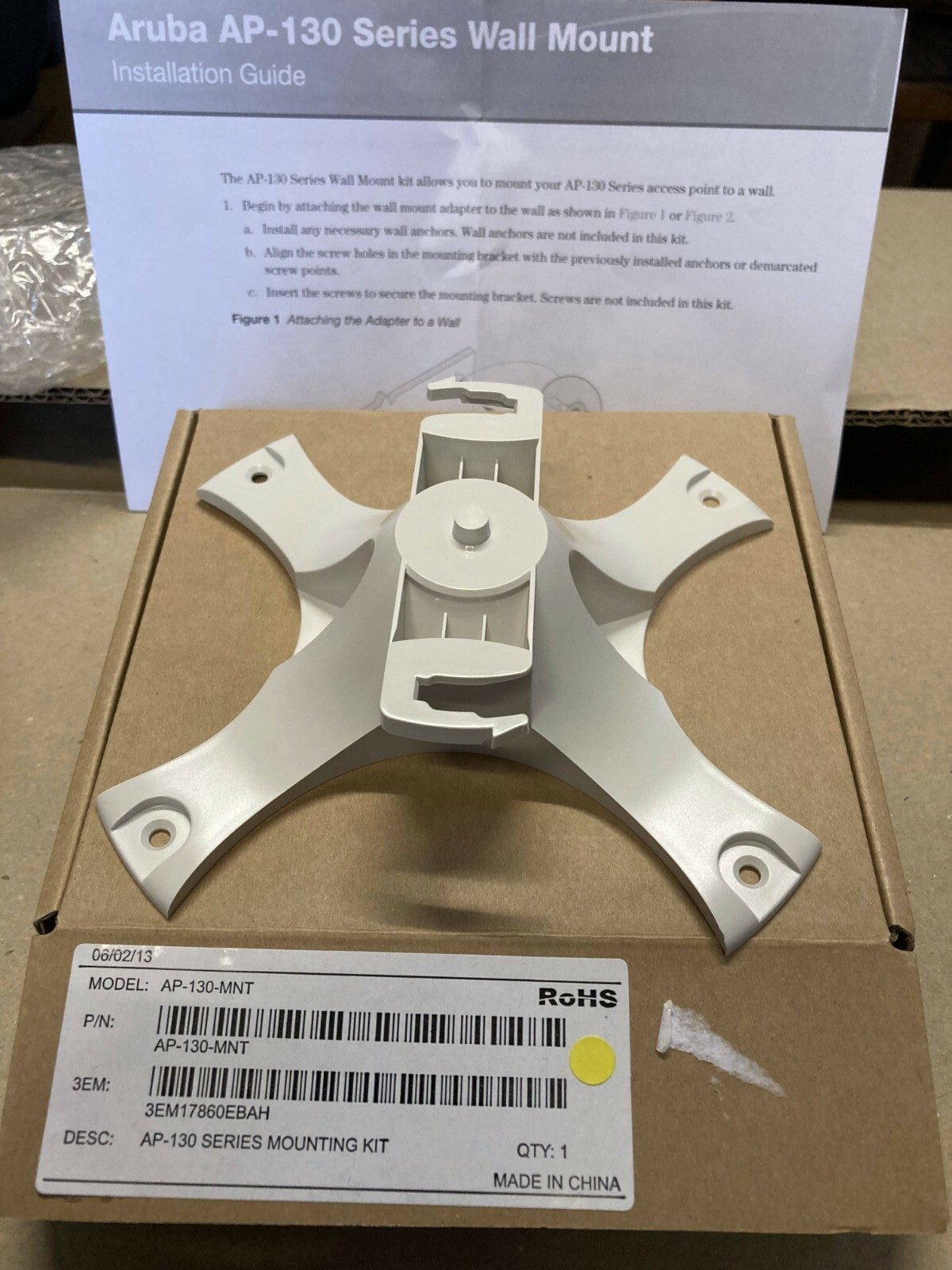 Aruba AP-130-MNT (AP-130 Series Wall Mounting Kit) | eBay