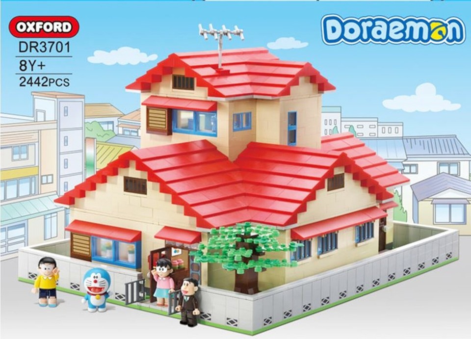 Oxford 2023 Doraemon Nobi Nobita HOUSE Brick Block Assembly Figures ...