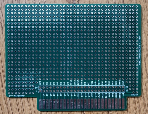 🇬🇧 Apple II IIe IIgs Prototyping Board 100x68mm PCB Project Prototype ...