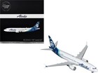 Boeing 737 MAX 8 Commercial Aircraft Alaska Airlines (N801AK) White ...