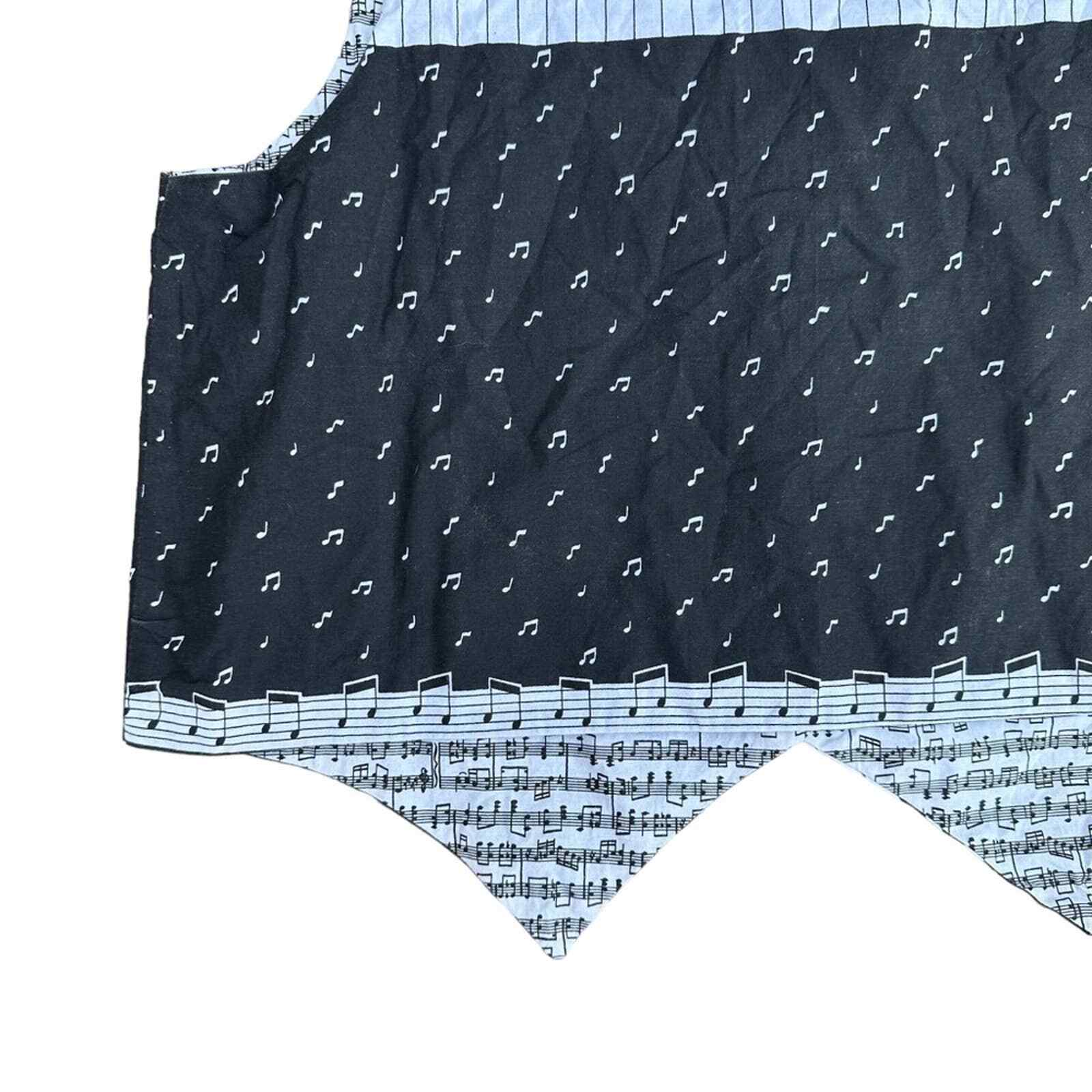 Vintage Vest Piano Music Note 80s 90s Hipster Festiva… - Gem