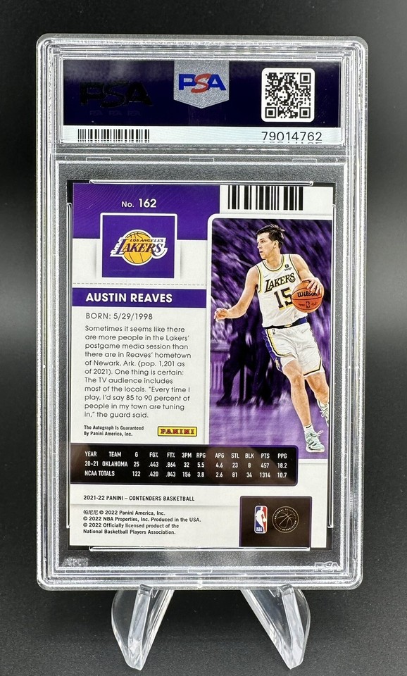 2021 Contenders Austin Reaves Autograph-Green Ice #162 PSA 9 Mint | eBay