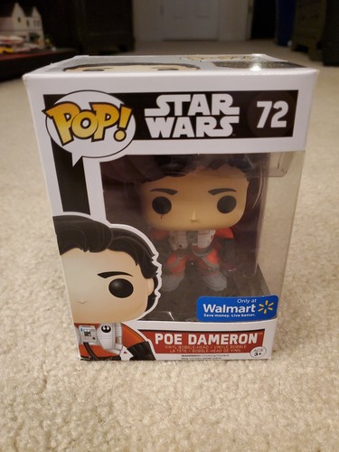 Star Wars Funko POP 72 Poe Dameron WALMART EXCLUSIVE | eBay