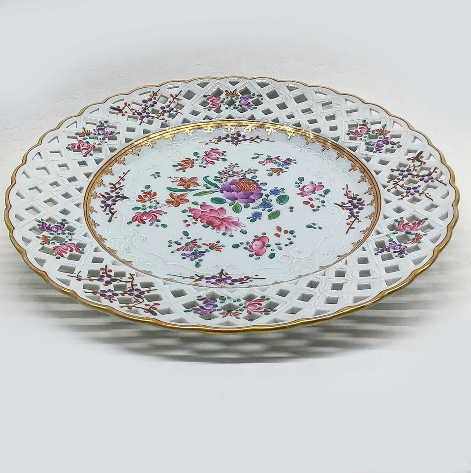 Antique 19th Century England Mintons Minton Reticulated Porcelain ...