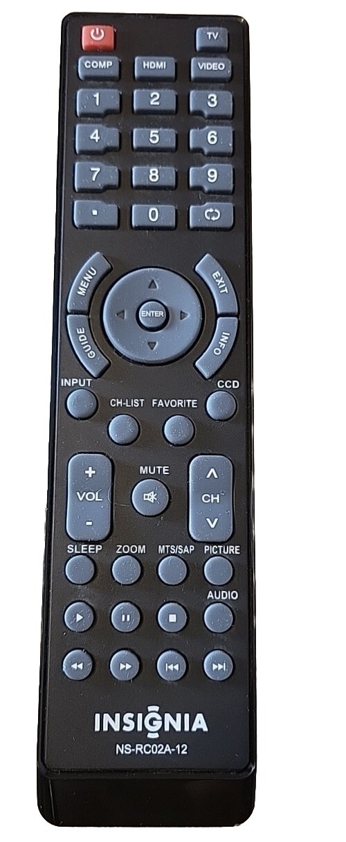 NEW! Oringinal INSIGNIA TV Remote NS-RC02A-12 For All INSIGNIA LED and ...